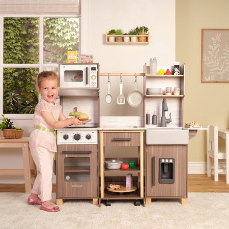 Kids Play Kitchen Set - 3-Piece Wooden Kitchen | KidKraft