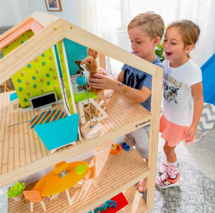 Wooden Swing Set | Summit View Swing Set | KidKraft